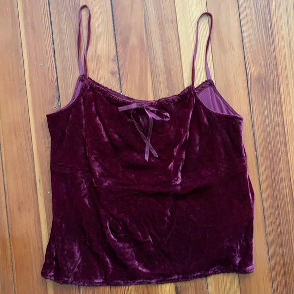 Tops | Red Velvet Tank | Poshmark